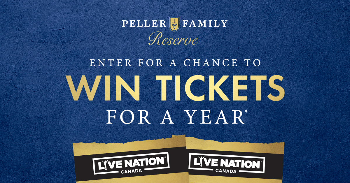 Contest Ended - Peller Family Reserve Concert Tickets for a Year ...